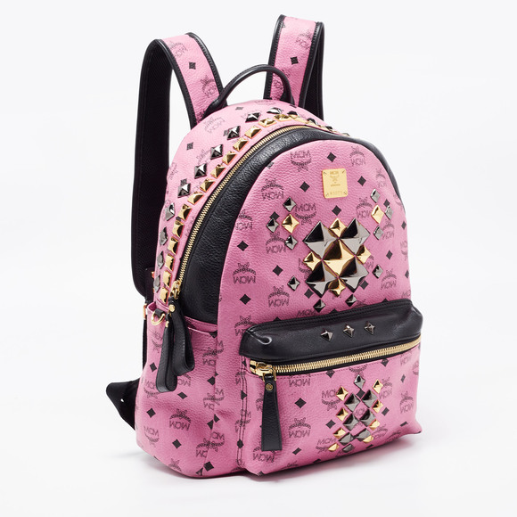 MCM | Bags | Mcm Blackpink Visetos Leather Large Studded Stark Backpack ...